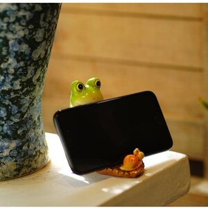 Green Frog Phone Stand Desktop Cell Phone Stand Mobile Phone - Etsy