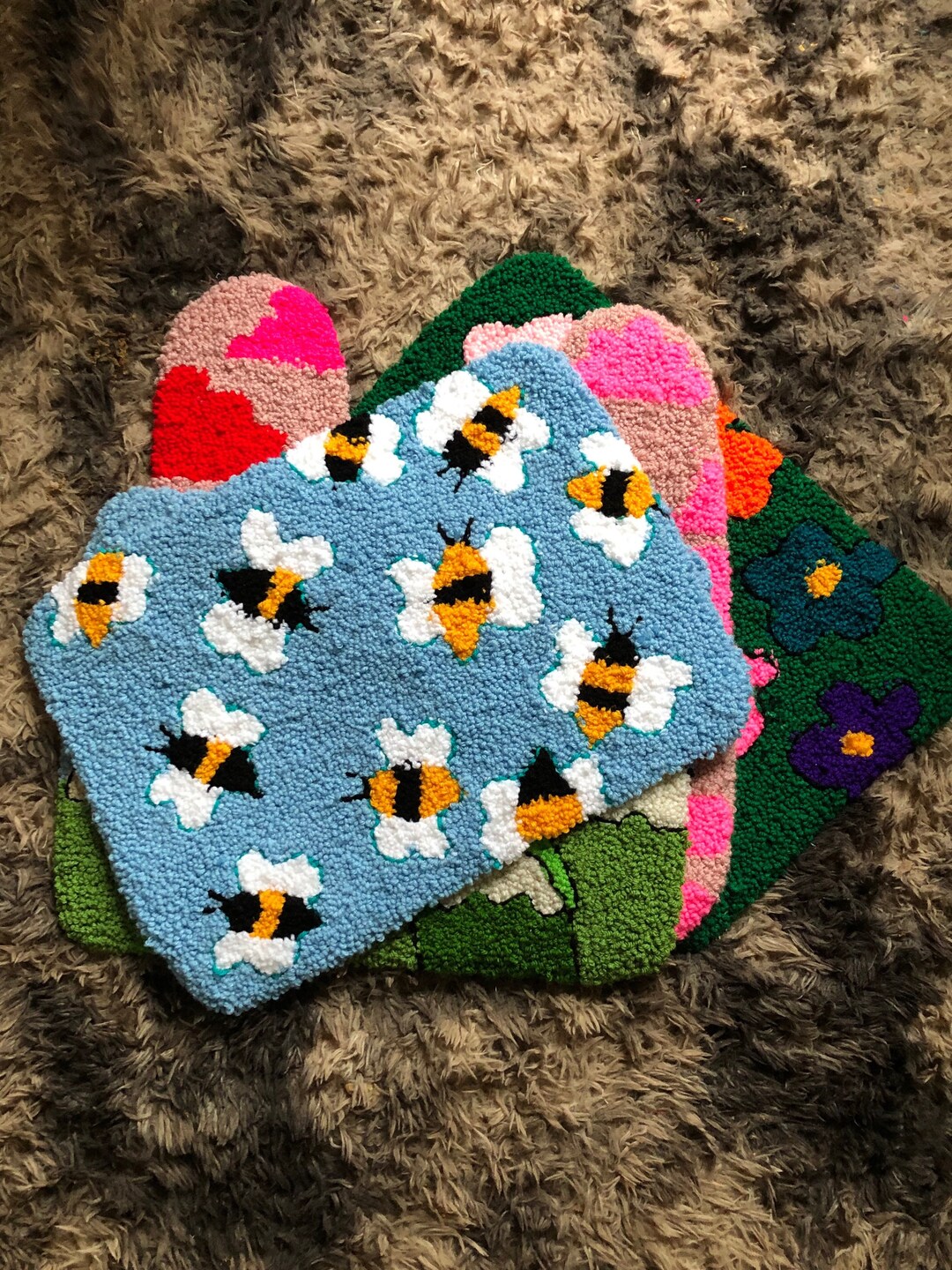 Handmade Bumble Bee Rug - Etsy