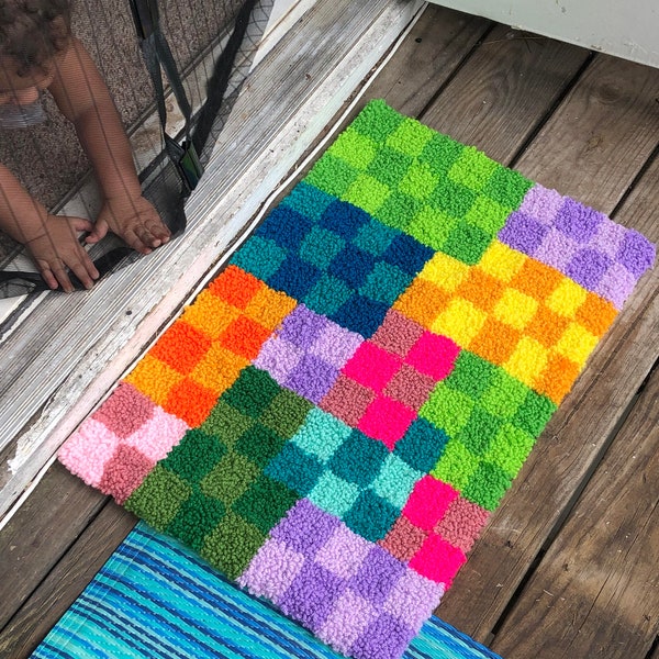 Checkerboard Rug - Etsy