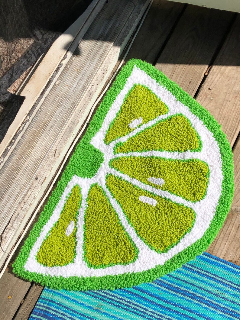 Handmade Lemon Lime Rug - Etsy