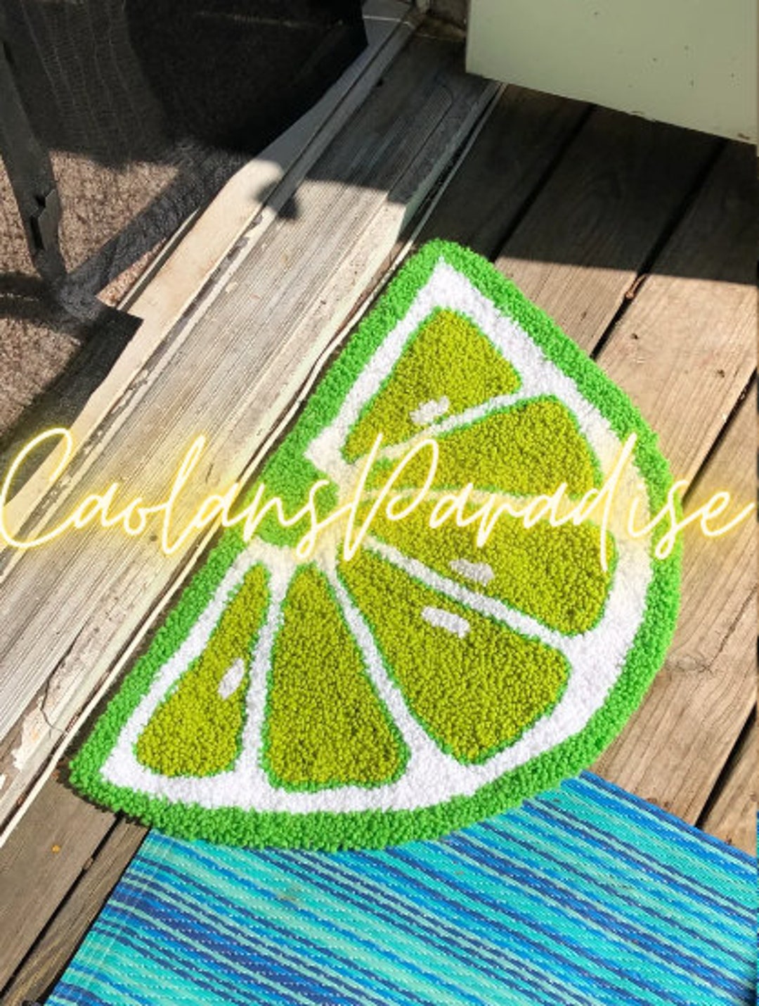 Handmade Lemon Lime Rug - Etsy