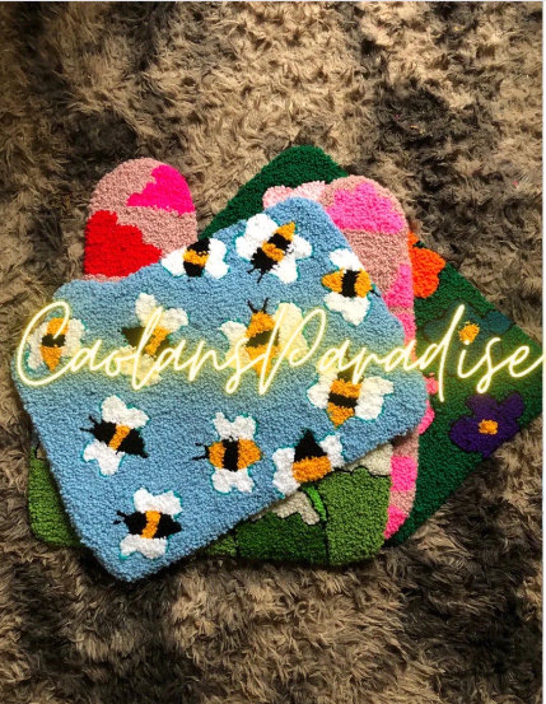 Handmade Bumble Bee Rug - Etsy