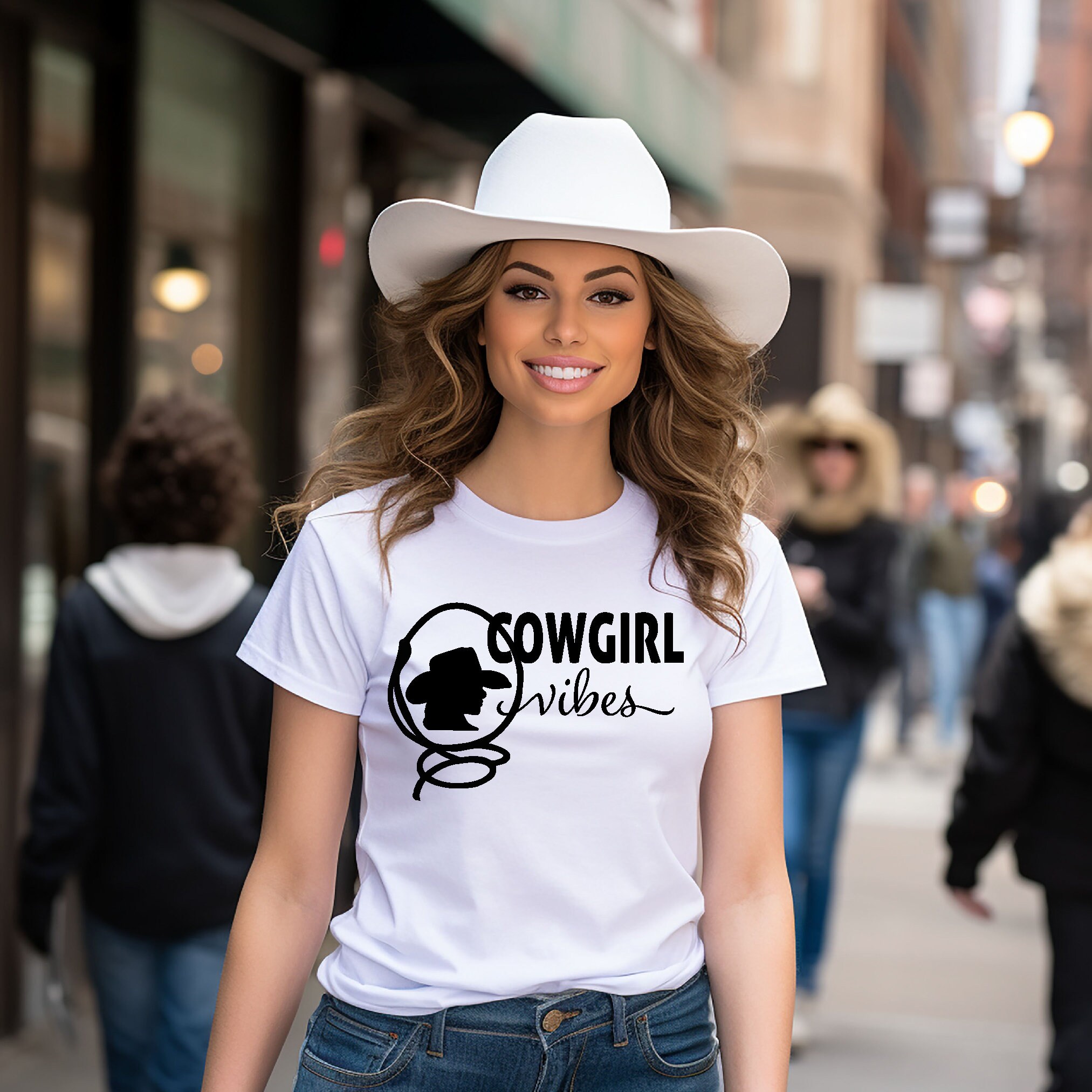 Cowgirl Vibes T-shirt Graphic Design, Cowgirl Vibes PNG, Western ...