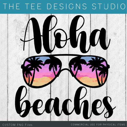 Aloha Beaches PNG, Aloha Beaches Design, Hawaiian Beach, Hawaiian Theme ...