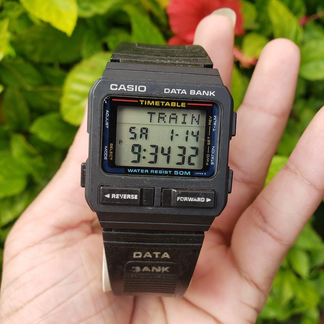 Vintage Casio Date Bank Timetable 662 DBT-70W Men's Watch - Etsy