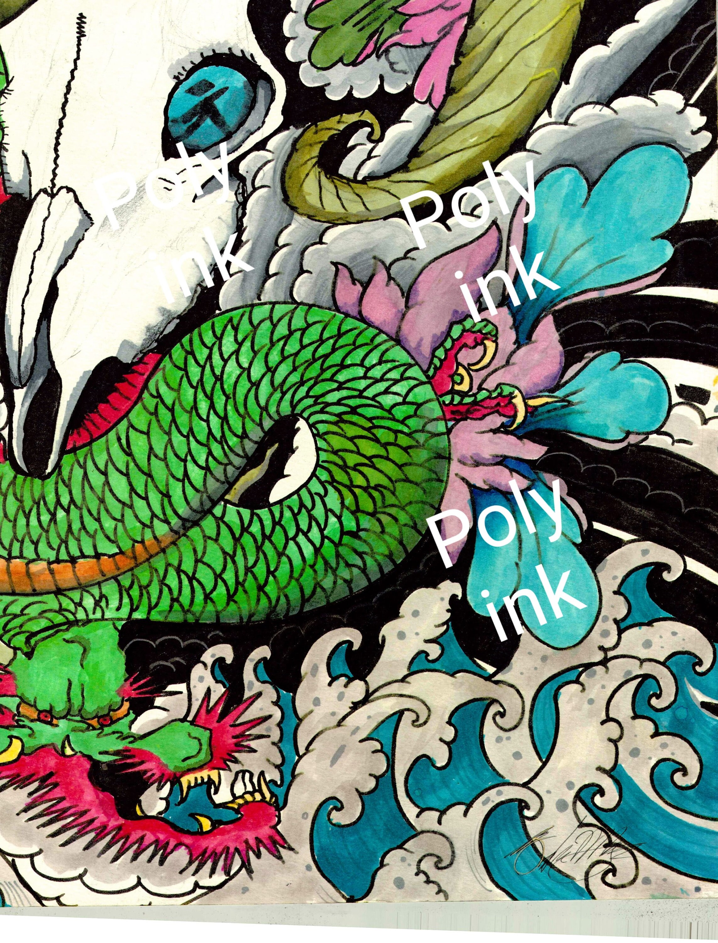 Japanese Ryu (dragon) 日本の竜 - Etsy UK