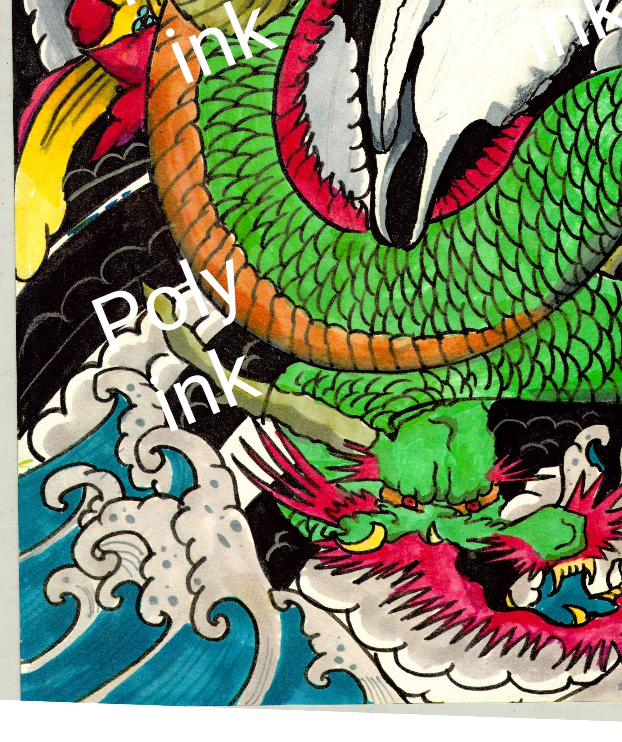 Japanese Ryu (dragon) 日本の竜 - Etsy UK