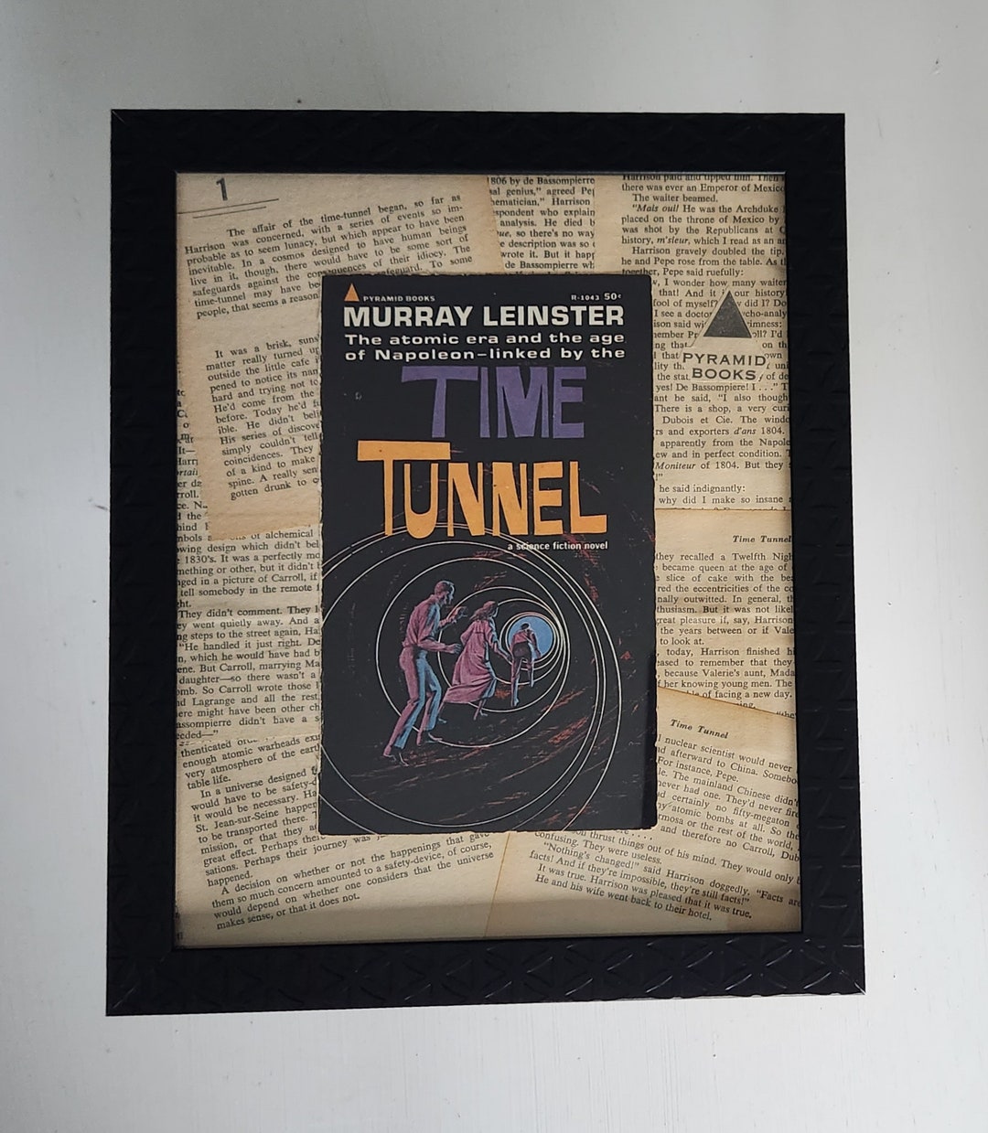 Time Tunnel - Murray Leinster - Vintage Paperback Book Cover Collage ...