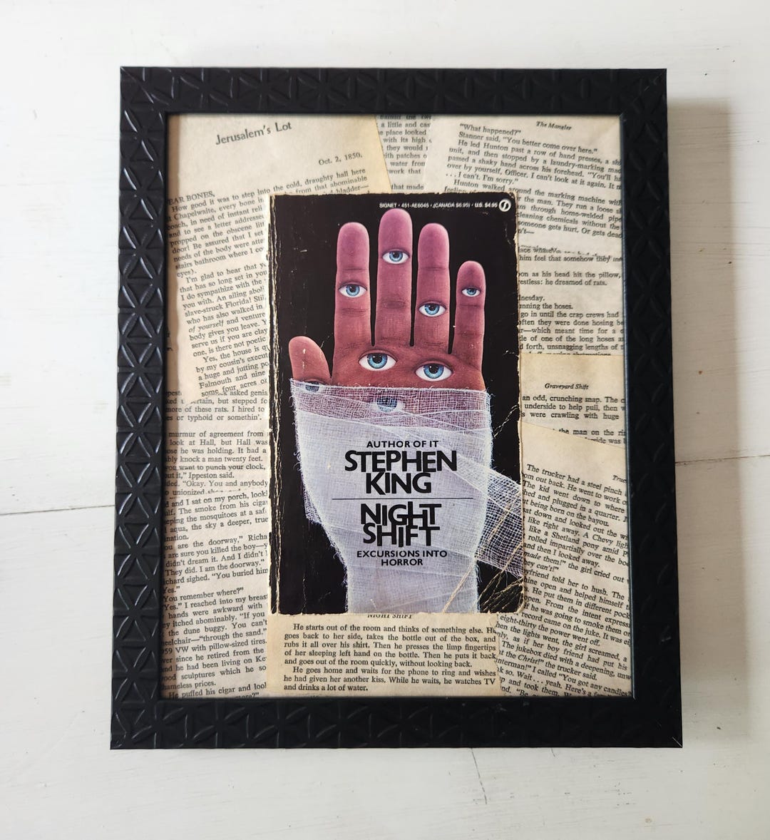 Stephen King - Night Shift - Vintage Paperback Book Cover Collage Art ...