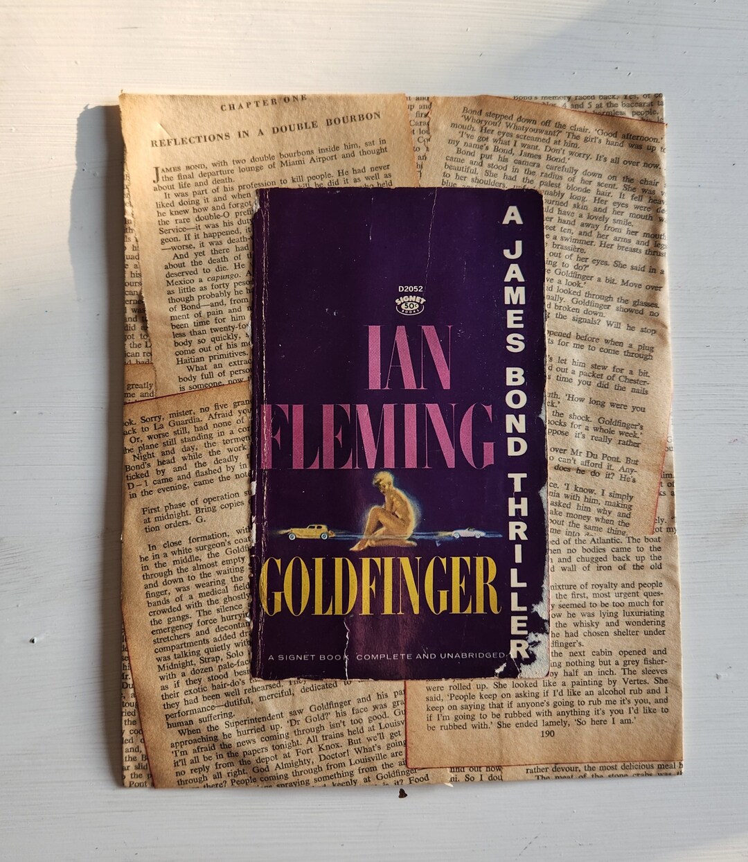 James Bond Goldfinger Ian Fleming Vintage Paperback Book - Etsy