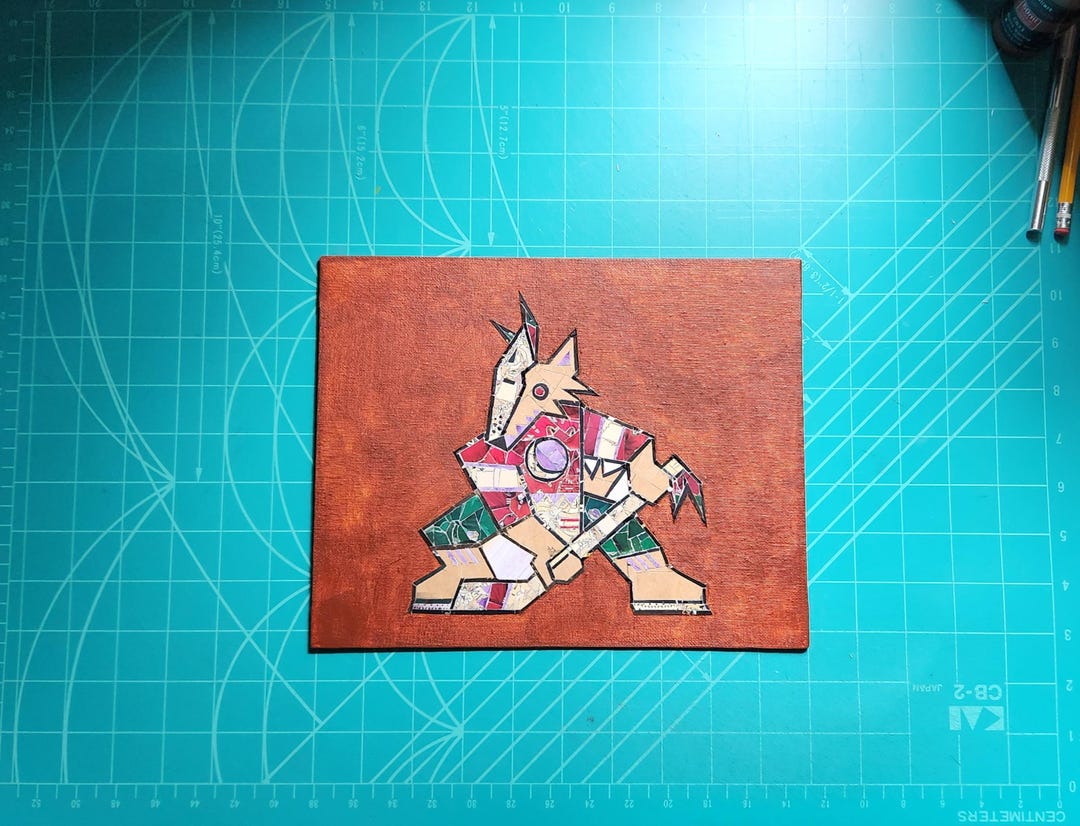 Arizona Coyotes Hockey Card 8x10 Kachina Logo Collage V2 - Etsy