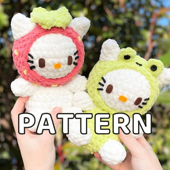 PATTERN ONLY Crochet Hoodie Cat PDF Pattern - Etsy