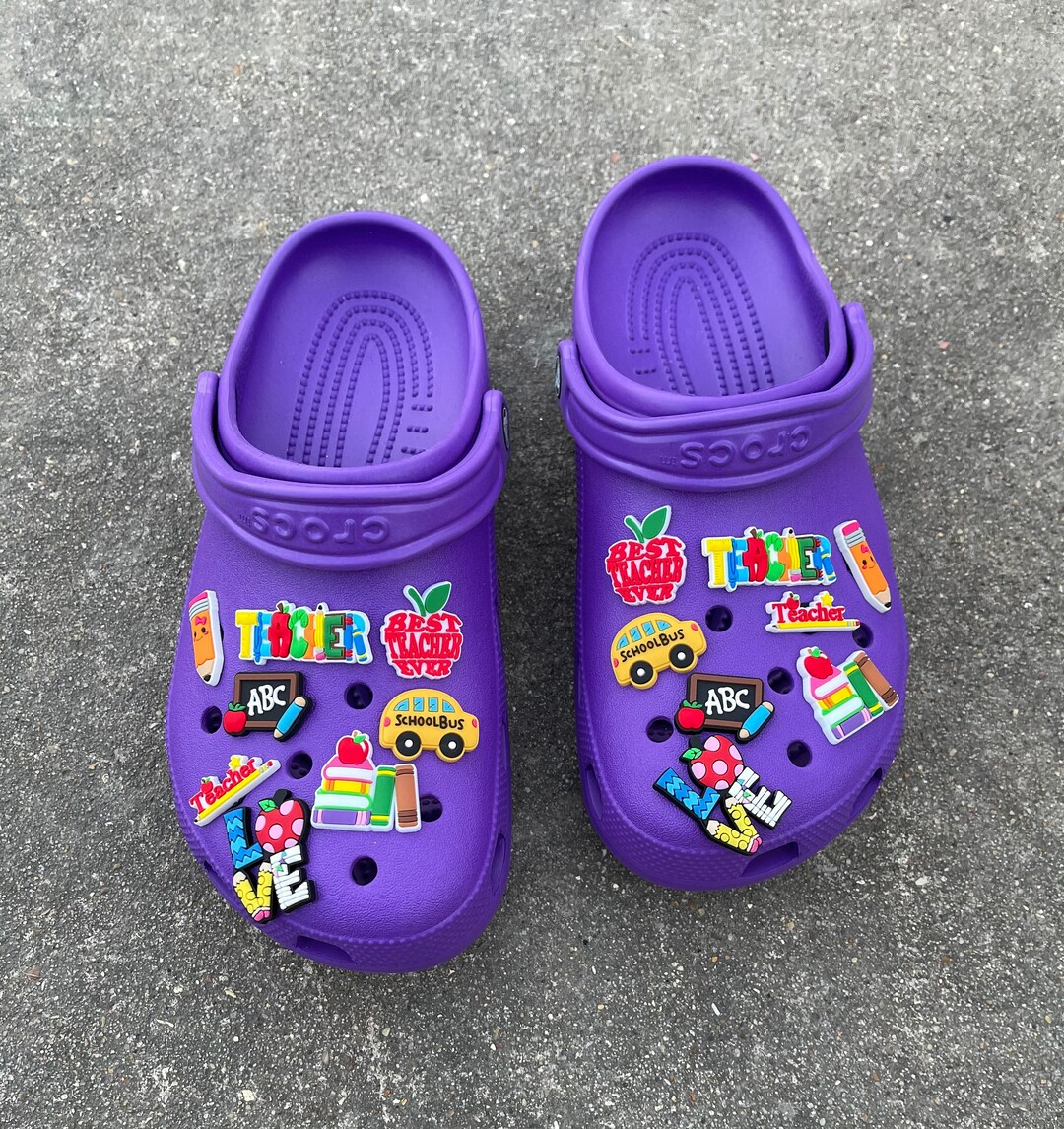 Croc Charms, Clog Charms, Teacher, Educator Shoe Charms, Bus Driver - Etsy