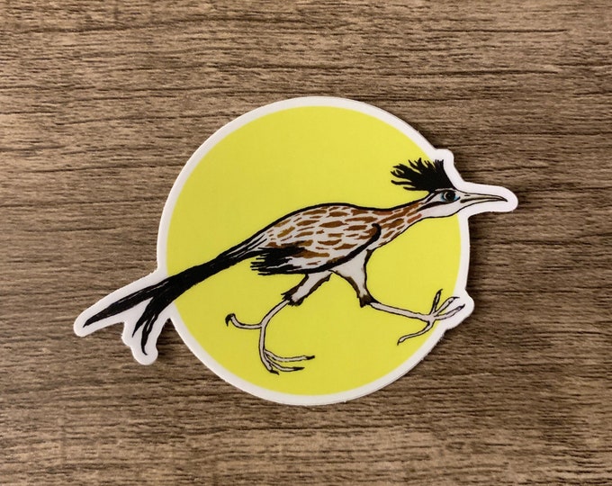 Roadrunner Decal Watercolor Bird Art Bird Sticker - Etsy