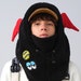 Black Bat Knit Ski Mask: Fleece Balaclava, Skiing/ Snowboard Sports ...
