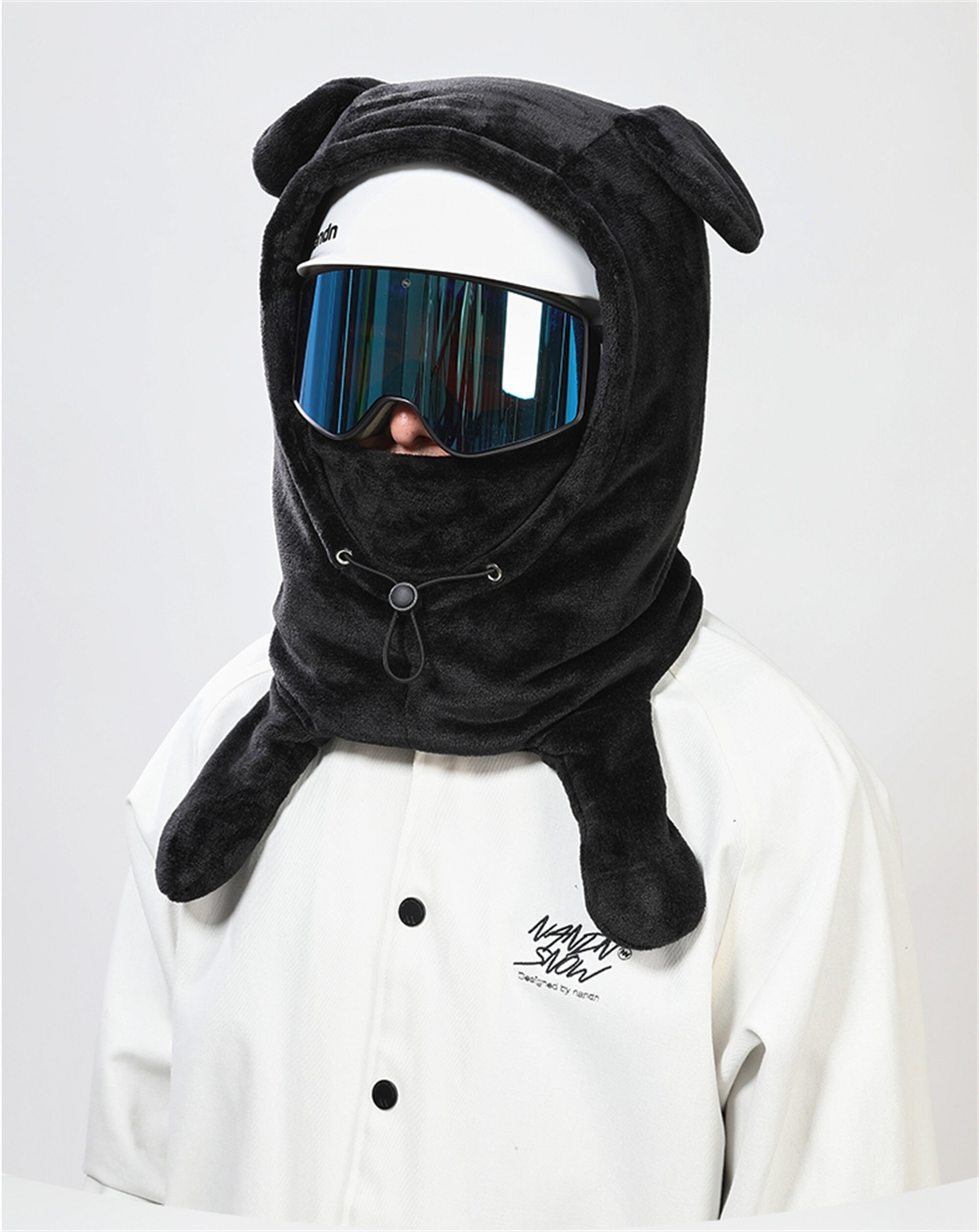 Black Bear Moving Ears Ski Mask Hats for Adults Skiing/ - Etsy