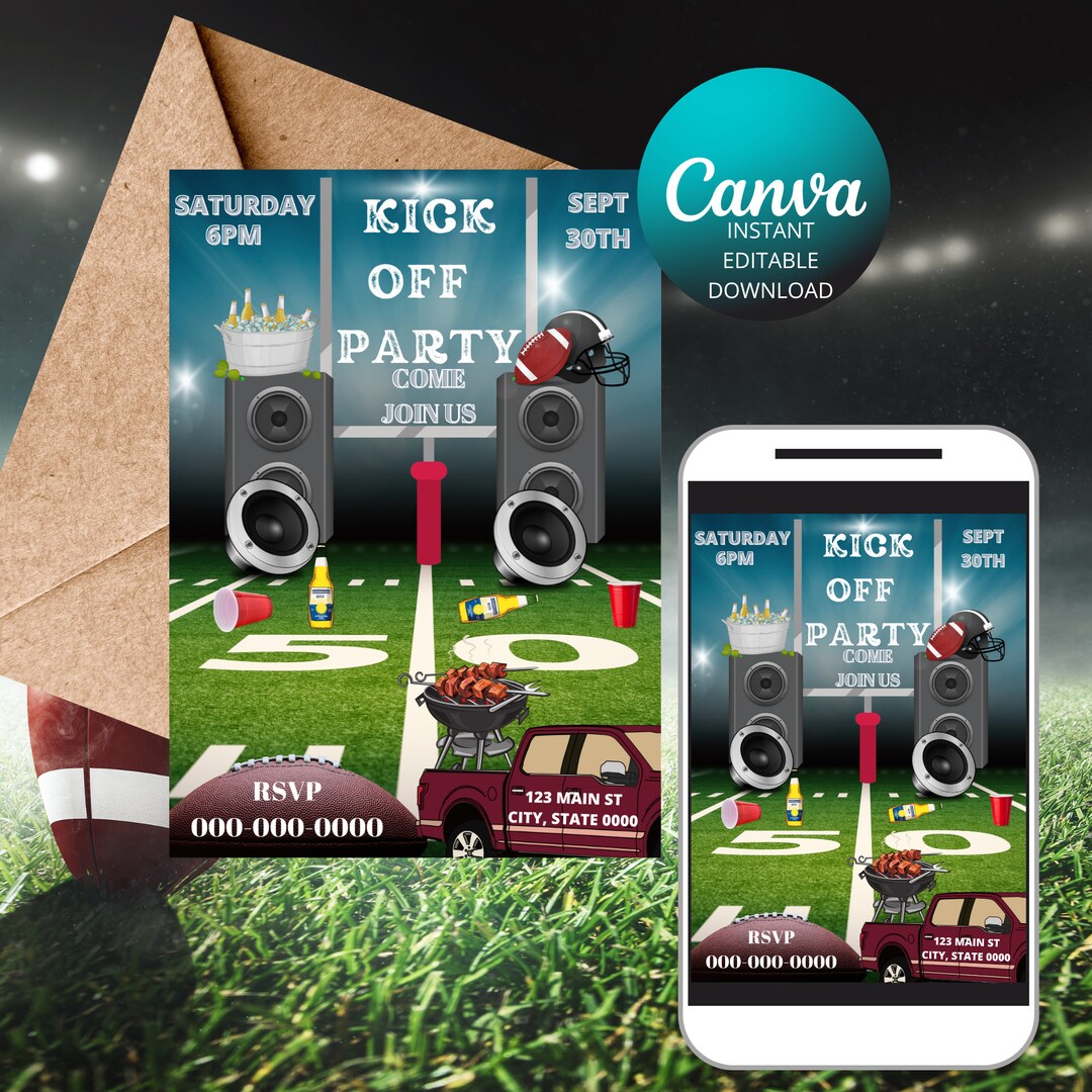 Football Kick off Party, Tailgating Party, Football Birthday Party ...