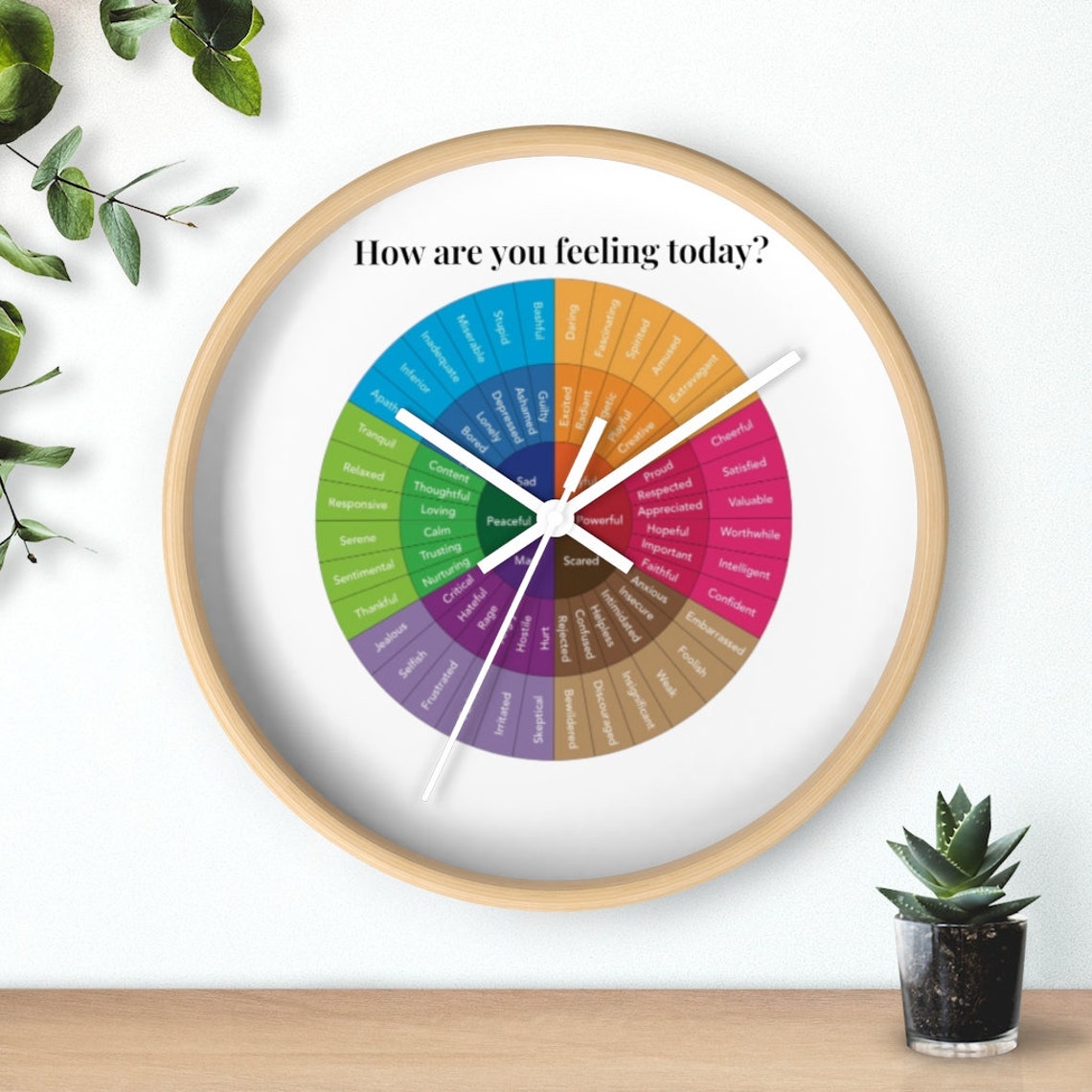 How Are You Feeling Clock Therapy Gifts Clock Emotions | Etsy
