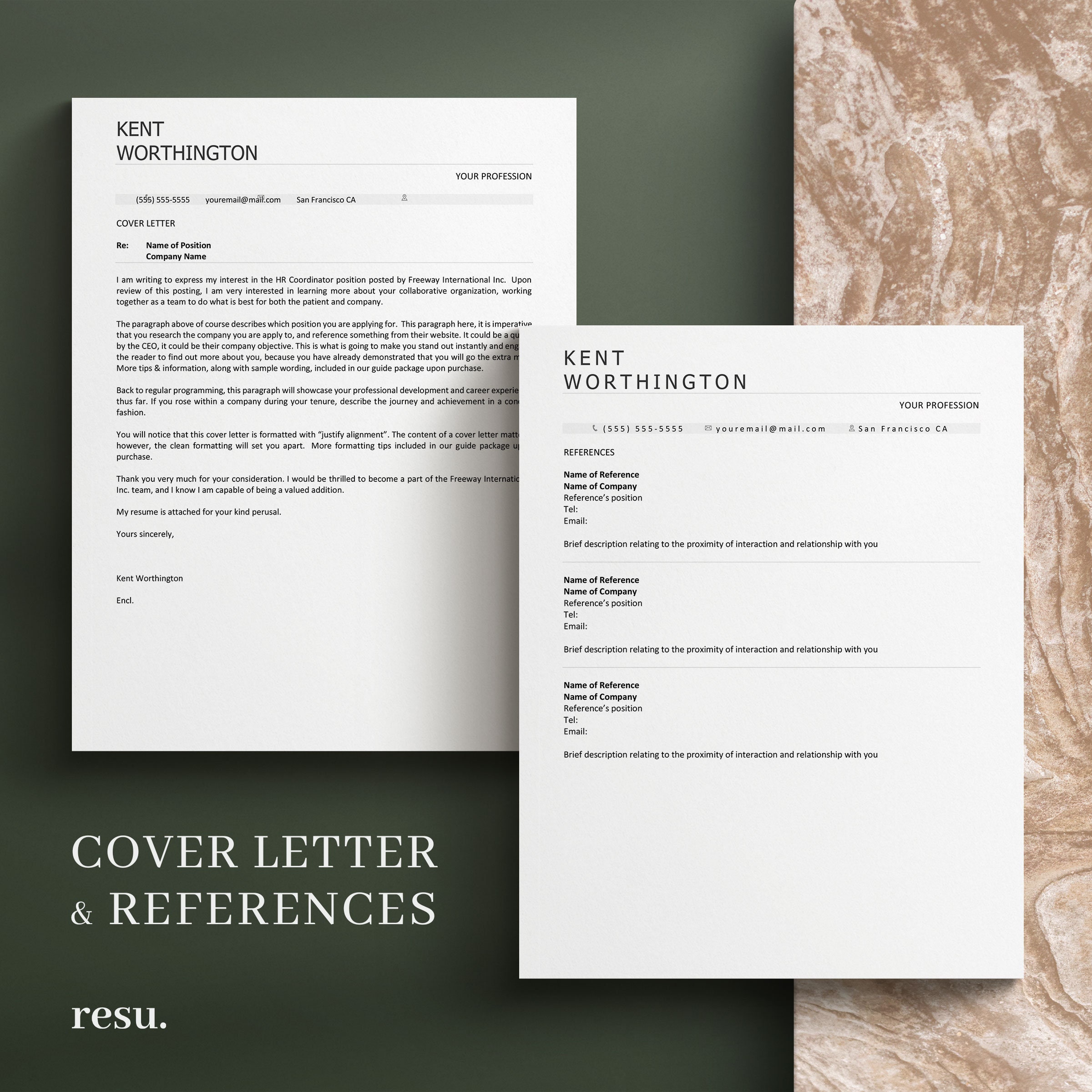 CV Template Simple Resume Google Doc Cv Template Word Cv - Etsy