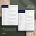 Blue Resume Template, One Page Resume, Cv Template Professional Resume ...