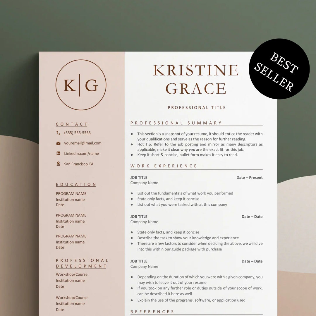 Monogram Resume, Cv Logo Word, Resume Google Doc, Cv Google Docs, CV ...