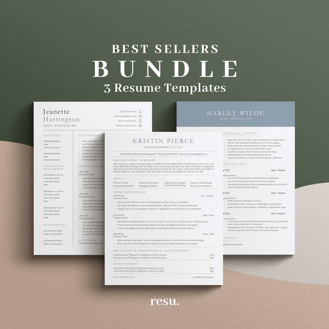 Resume Google Docs, Resume Template Word, Bundle Resumes, Cv Google ...