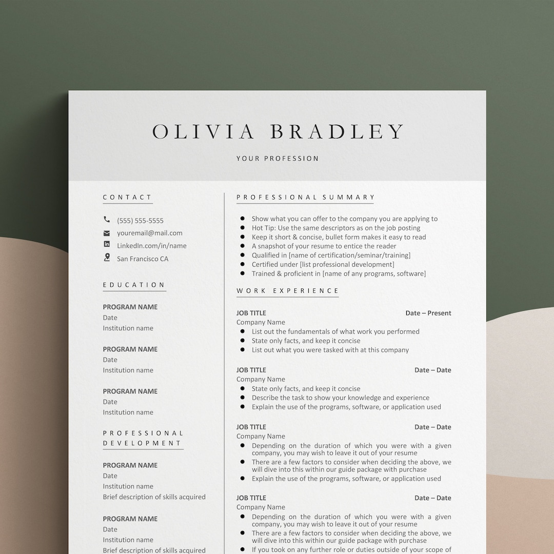 Cv Template Word, Curriculum Vitae, Resume Template Google Doc, Cv ...