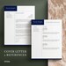 Blue Resume Template, One Page Resume, Cv Template Professional Resume ...