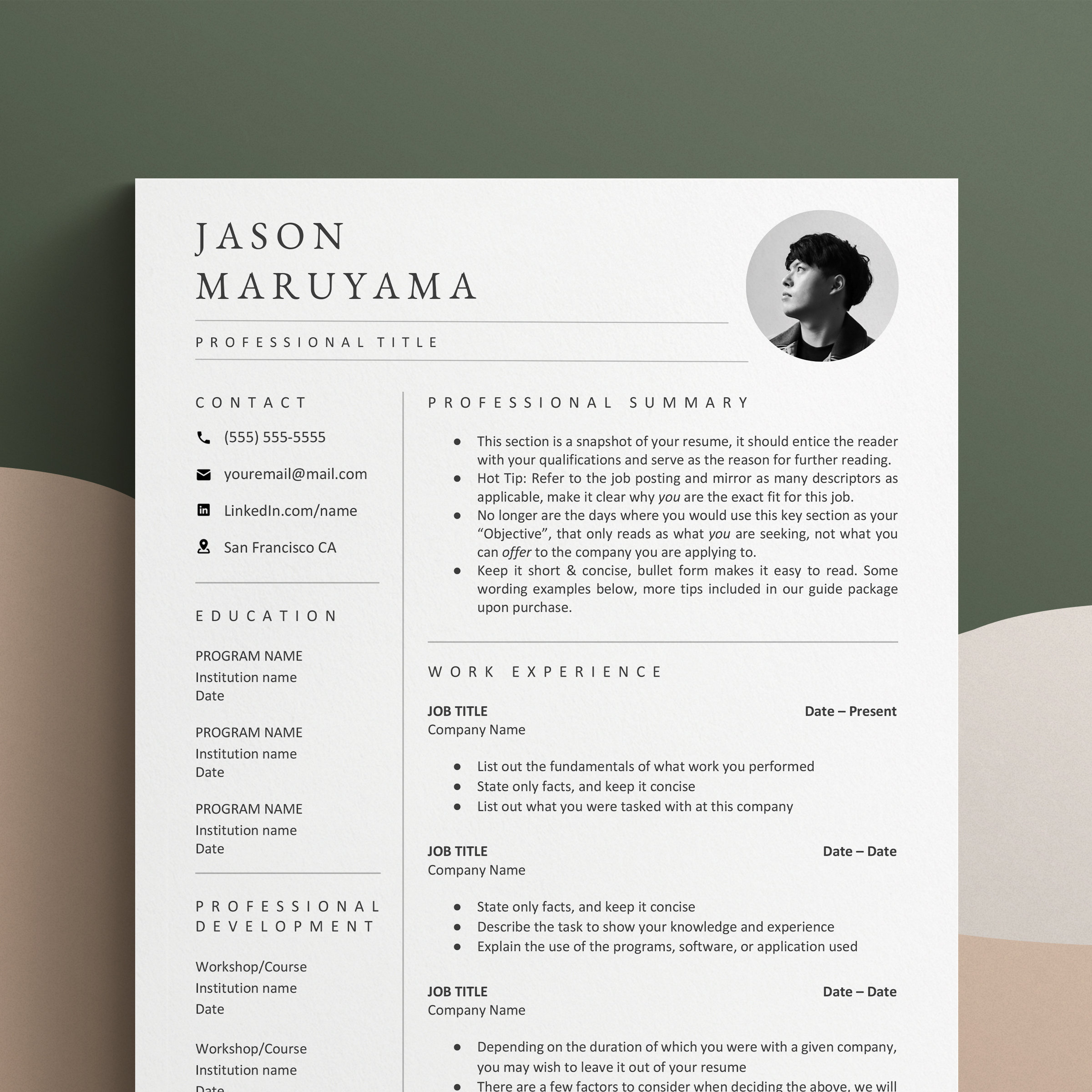 Design & Templates Curriculum Vitae Portrait Template Google Docs ...