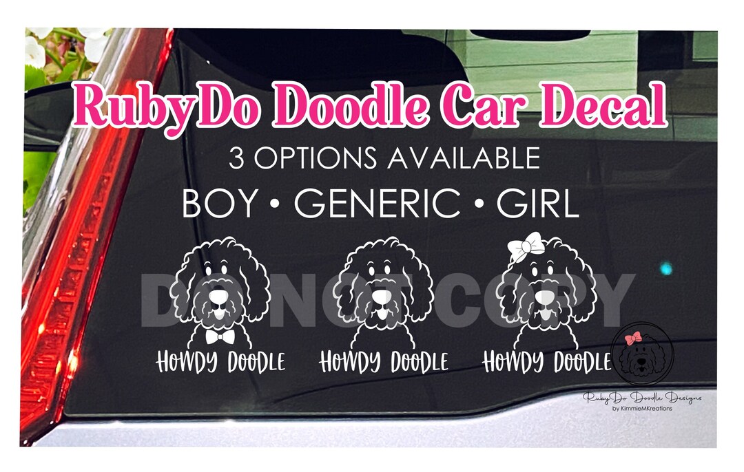 Rubydo Doodle Car Decal Howdy Doodle Car Decal Exclusive Rubydo Doodle ...