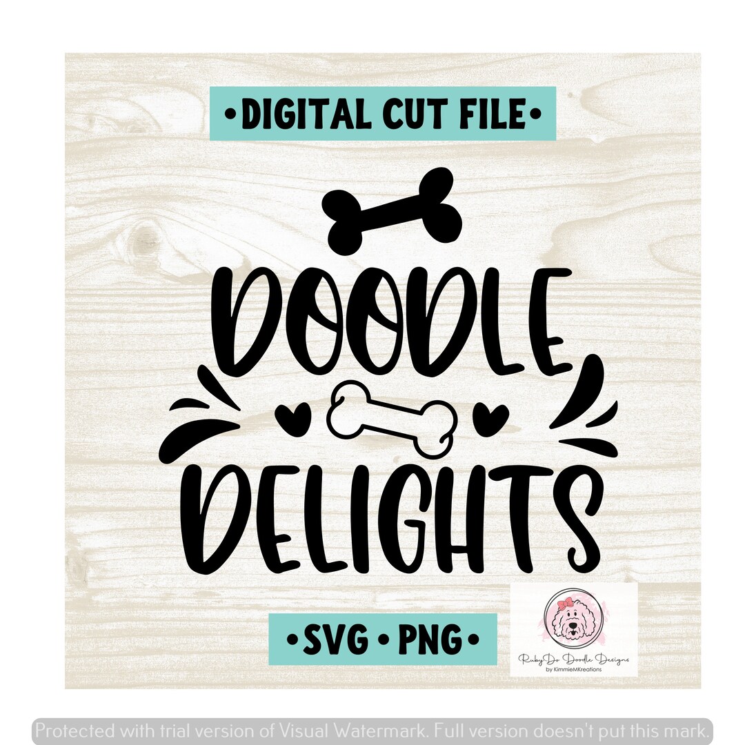 Doodle Delights SVG | Dog Treat Container SVG | Doodle Treat Jar SVG - Etsy