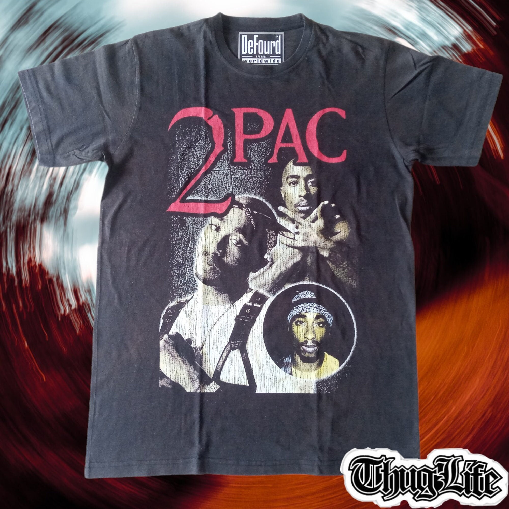 Vintage Wash 2Pac Shakur T-shirt, 2Pac Tupac Shakur Vintage T-shirt ...