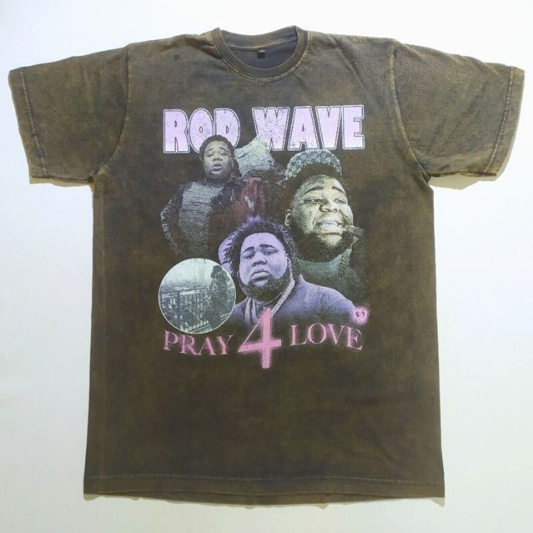 Vintage Wash Rod Wave Pray 4 Love T-shirt, Rod Wave Vintage 90s Rap Tee ...
