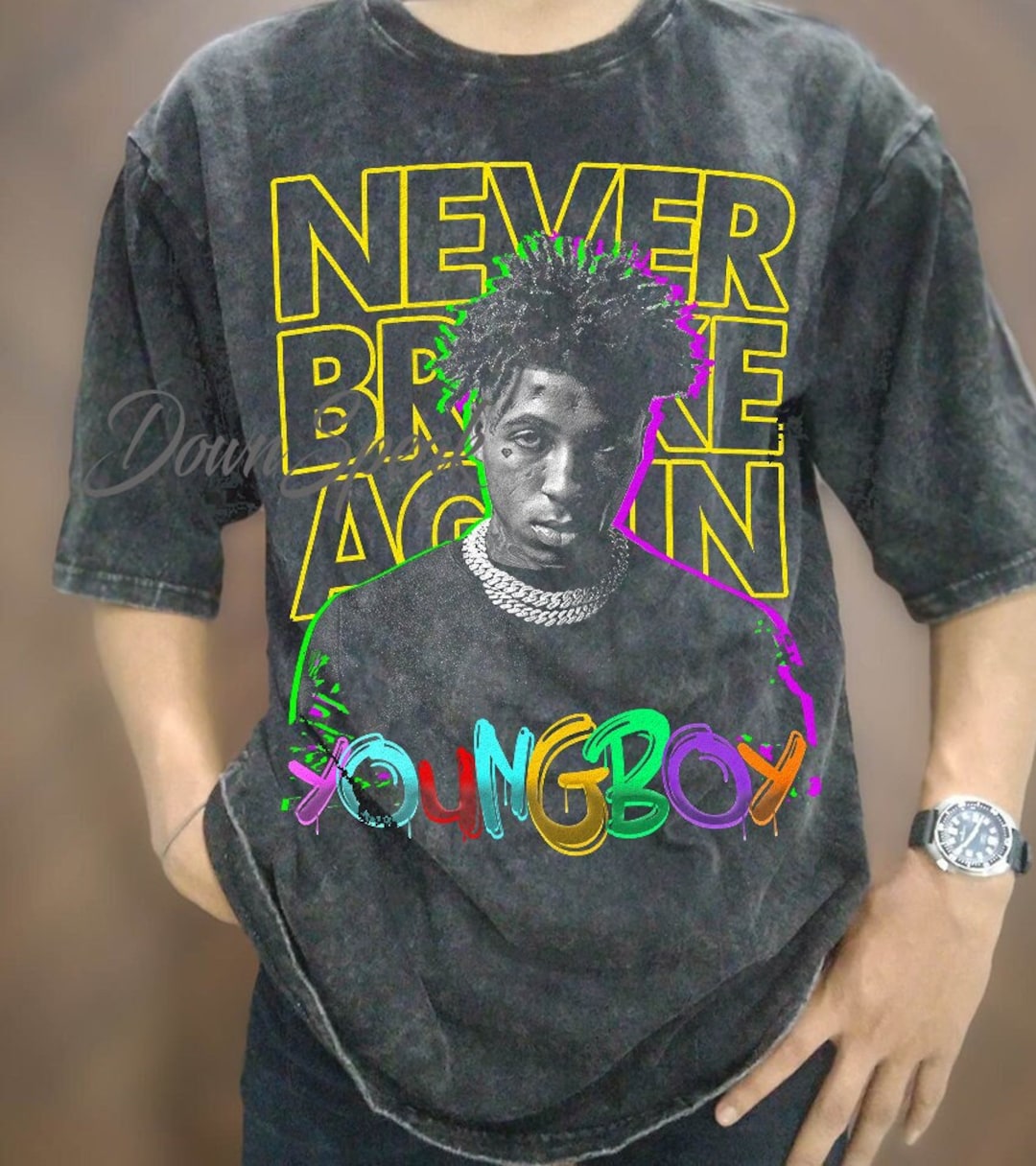Vintage Wash Youngboy Never Broke Again T-shirt NBA Youngboy - Etsy
