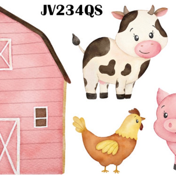 Farm Animal Cutouts - Etsy
