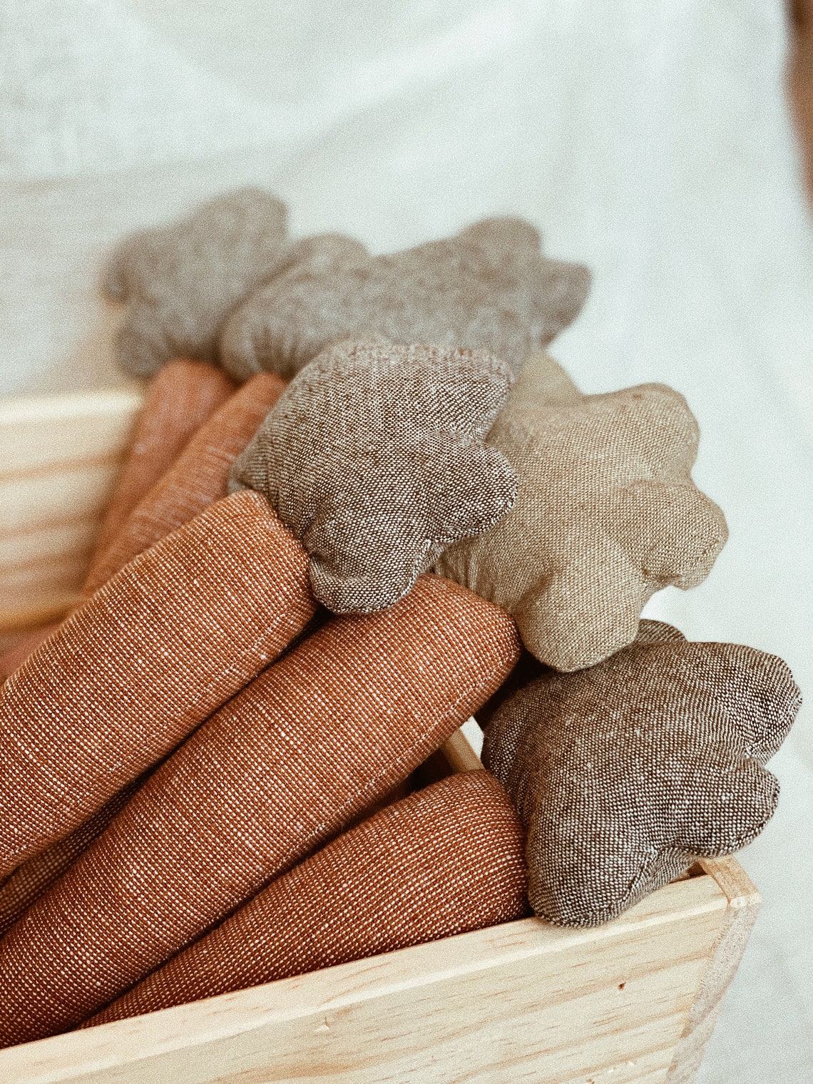 Handmade Carrot Baby Rattle Toy Sustainable, Boho, Rustic Nursery ...