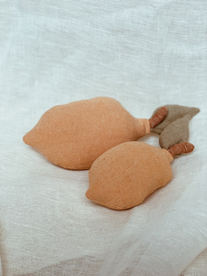 Handmade Lemon Baby Rattle Toy Sustainable Boho Rustic - Etsy