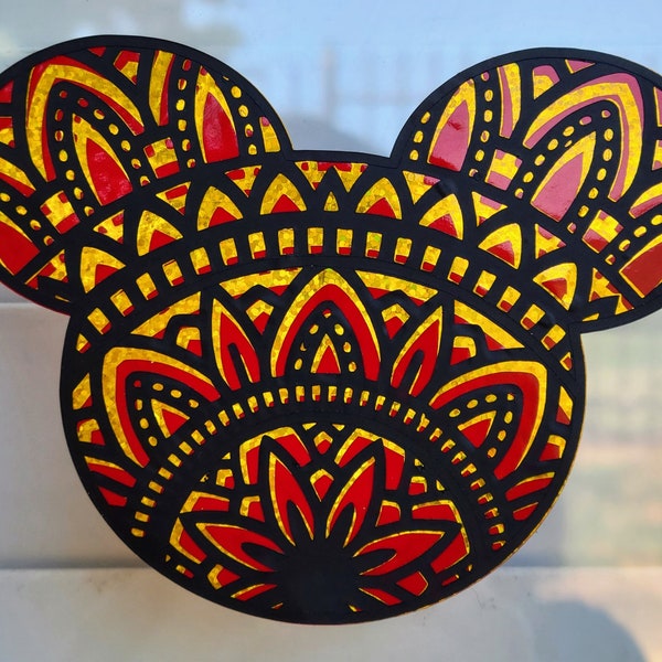 Mickey Mouse Mandala Decals - Etsy