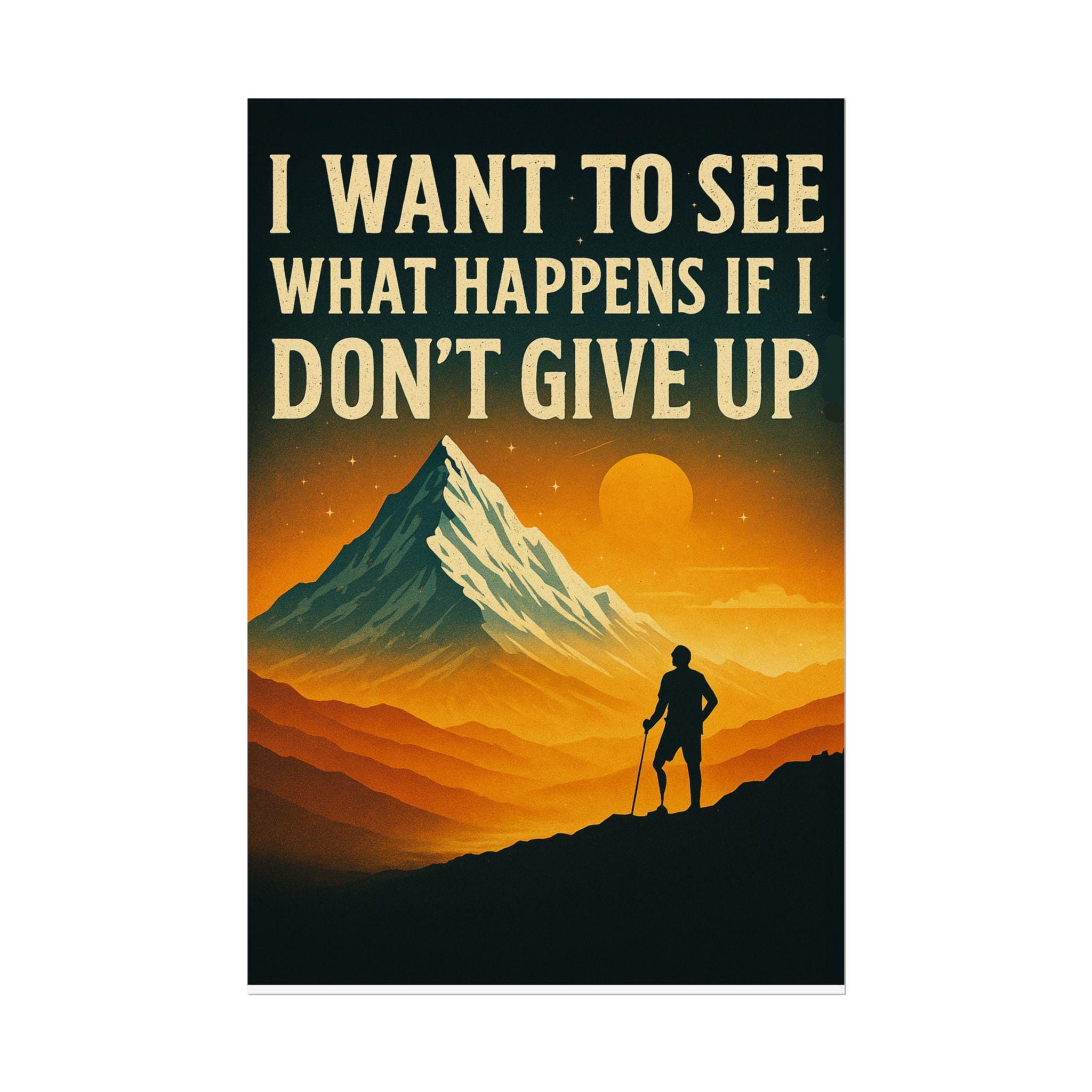 Motivational Amputee Poster: Disability Pride Art, Mountain Sunrise - Etsy
