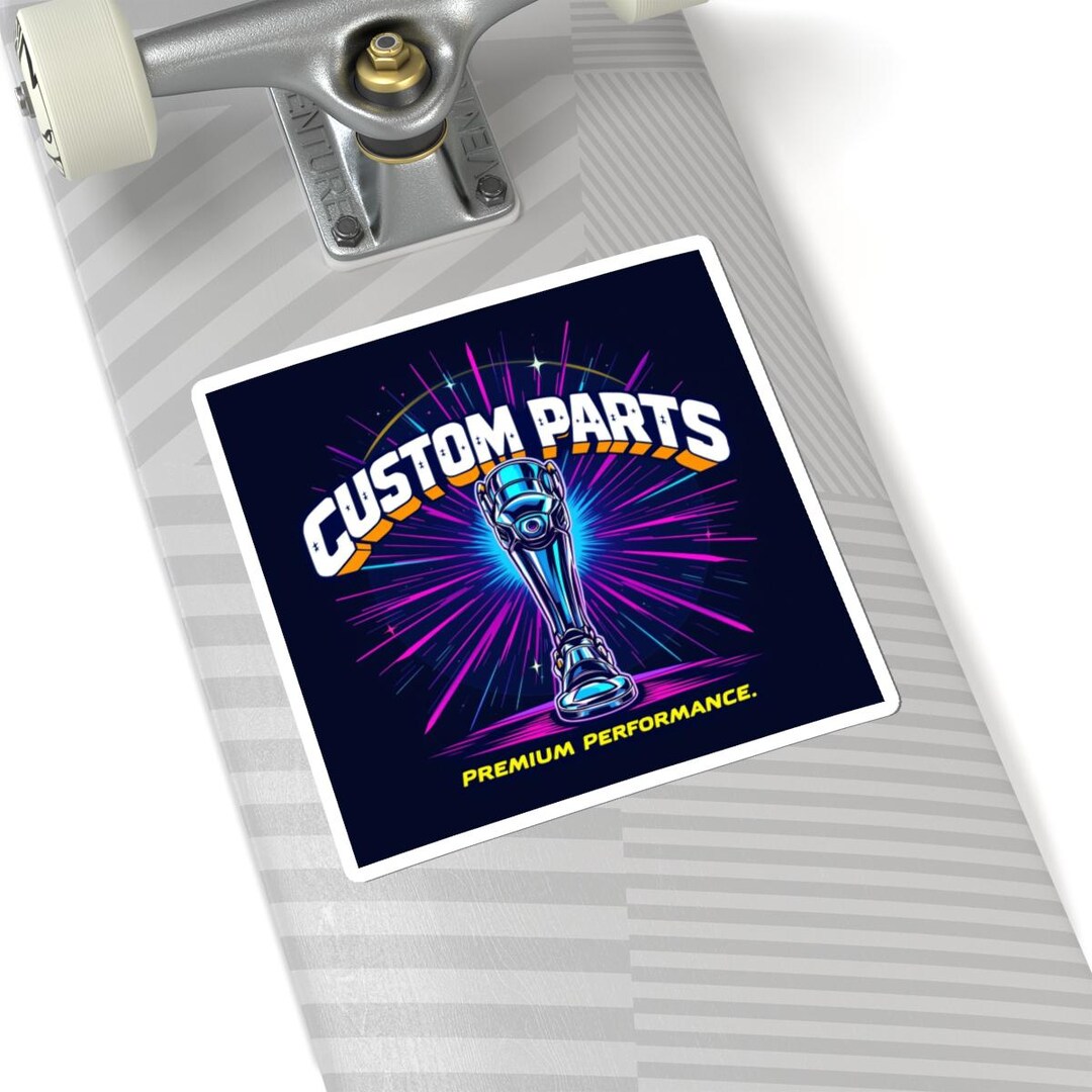 Custom Parts Sticker | Prosthetic Leg Neon Art | Premium Performance ...