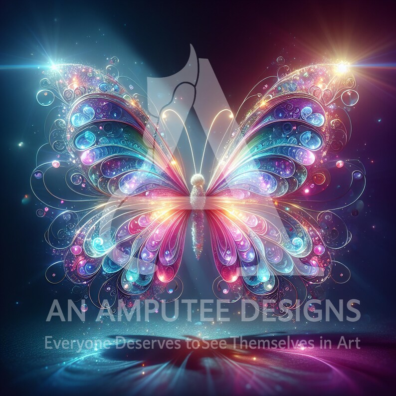 Neon Butterfly PNG Bundle: 7 Glowing Designs (digital Download) - Etsy