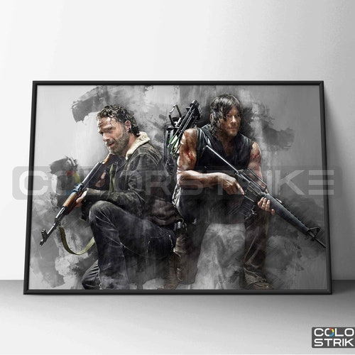 Rick Grimes 8x10 Minimalist the Walking Dead TWD | Etsy