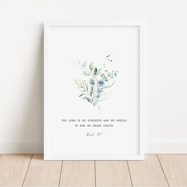 Psalm 28 7 - Etsy