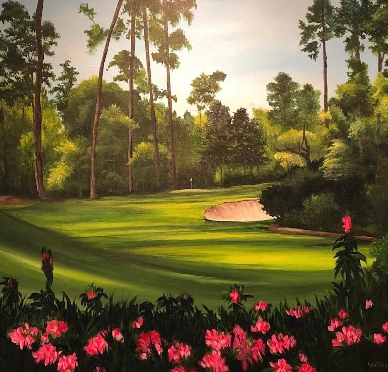 Augusta National Hole #10 “original Painting” - Etsy