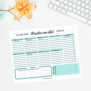 Planificador Semanal,spanish Planner, Organizador Semanal, Español ...
