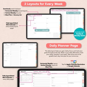 ALL-IN-ONE Digital Student Planner coral, 2023-2024 Academic Planner ...