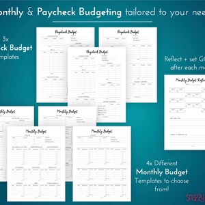 Budget Planner Printable PDF minimalist, Finance Planner, Budget Binder ...