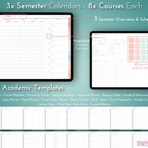 ALL-IN-ONE Digital Student Planner coral 2022-2023 Academic - Etsy