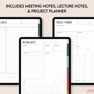 5 Digital Notebooks (boho), 5 Tabs for Goodnotes Notability, Digital ...