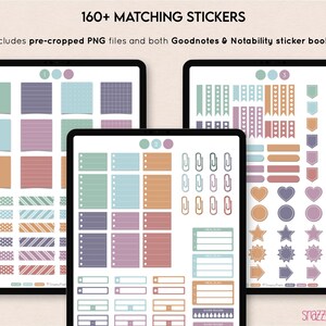 5 Digital Notebooks (boho), 5 Tabs for Goodnotes Notability, Digital ...